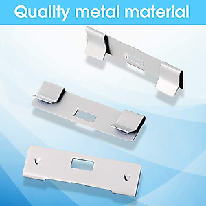 80 Pieces Vertical Blind Repair White Vane Savers Blind Repair Clips Curved Repair Clips Window Blinds Replacement Slats Vertical Blind Repair Tabs for Fixing Vertical Window Shades Slats