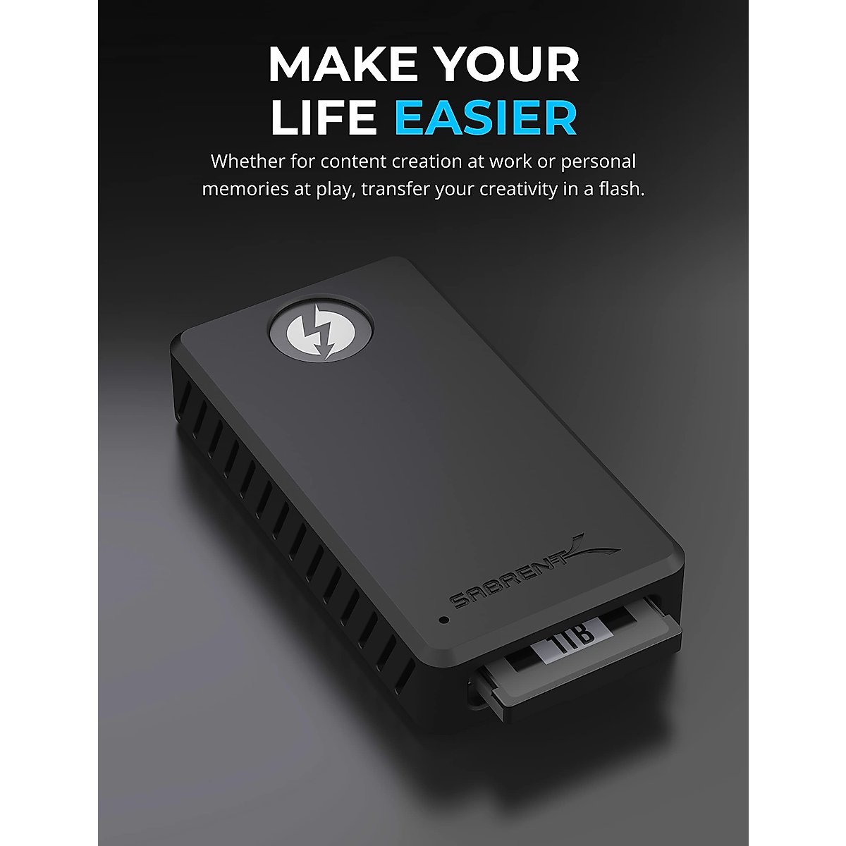SABRENT Thunderbolt 3 & USB 3 Type C to CFexpress Card Reader (CR-T3CF)