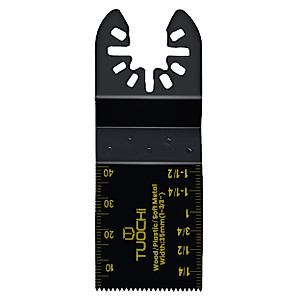 OHROS 24Pcs Titanium Oscillating Saw Blades Professional Universal Multitool Blades for Wood Plastics Metal Fit Dewalt Ryobi Quick Release Multi Tool Blades Kits All Purpose Cutting Coping Tools