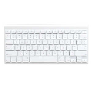 ProElife Ultra Thin Silicone Keyboard Protector Cover Skin for Apple Wireless Keyboard with Bluetooth MC184LL/B (Model A1314, U.S Layout) (Not Fits Magic Keyboard), Transparent