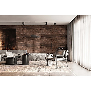 Dimoon Wood Wallpaper Brown Dark Wood Contact Paper Brown Wood Plank Wood Peel and Stick Wallpaper Removable Rustic Wood Grain Self Adhesive Vintage Distressed Texture Desk Vinyl Roll17.7 x78.7''