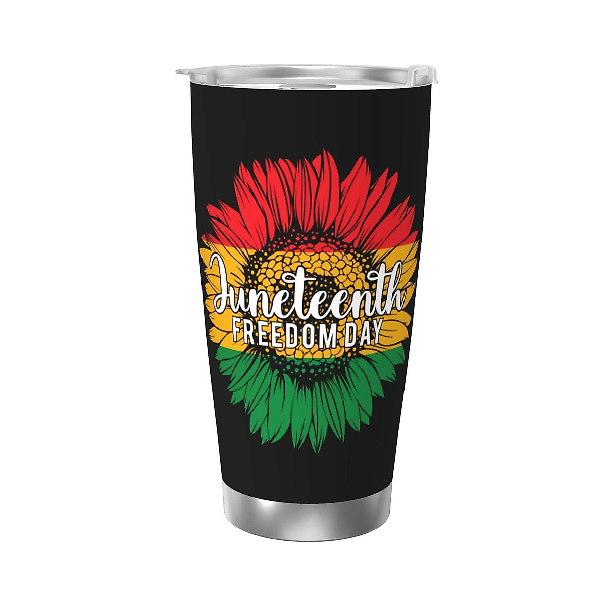 SDERDZSE Juneteenth Day Freedom 1865 Tumbler 20oz Coffee Cup Insulated Tumblers Stainless Steel Tumbler With Lid Coffee Travel Mug For Home Outdoor