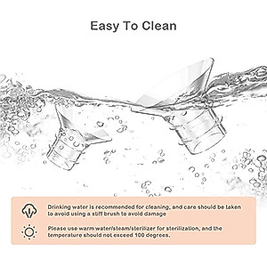 QIUXQIU Wearable Breast Pump Accessories Replacement Parts Flange Inserts 21mm for QIUXQIU 24mm Breast Pump BPA-Free (21mm)