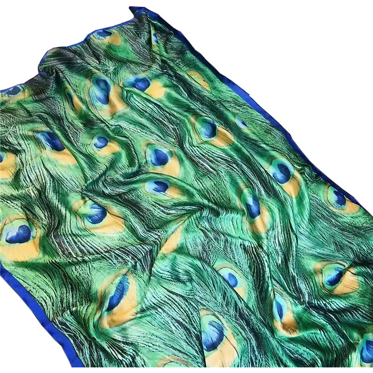 X&F Women's Fashion Peacock Feather Prints Long Scarf Summer Wrap Shawls
