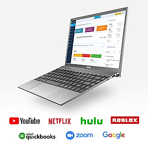 Coolby Windows 11 Laptop Computer, Intel Celeron Quad-core N4120 Processor, 12GB DDR4 RAM / 256GB SSD Notebook PC, 14.1" FHD 1920X1080 IPS Display, Support 2.4G/5G Hz WiFi, BT, Webcam, TF Card