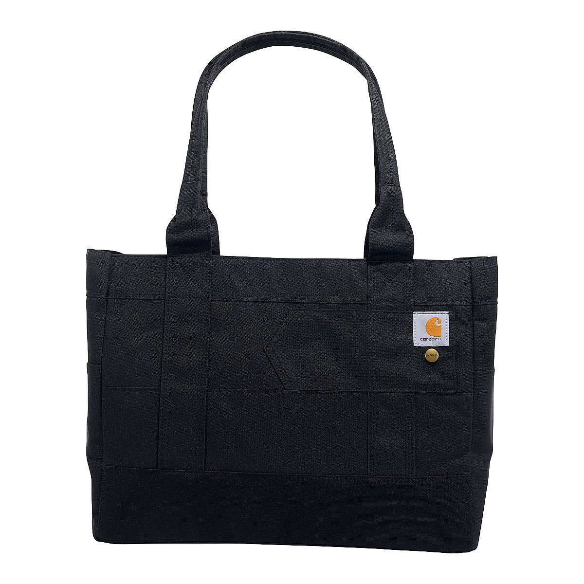 Carhartt Zip, Durable Water-Resistant Bag with Zipper Closure, Horizontal Tote (Black)