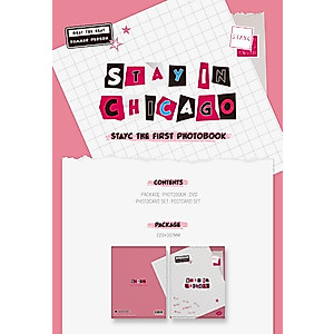 DREAMUS STAYC STAY IN CHICAGO 1st PhotoBook Package+Photobook+DVD+Photocard set+Postcard set+Tracking
