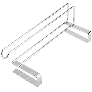Paper Towel Holder, Stainless Steel Hanging Paper Towel Holder Under Cabinet, Roll Paper Towel Rack Hanger Over The Door for Kitchen Under Cabinet Over Door