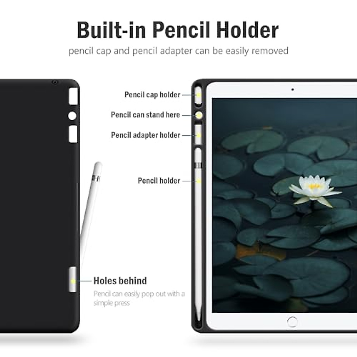 auaua Case for iPad Air 3rd Generation 2019 / iPad Pro 10.5 2017, with Built-in Pencil Holder, Auto Sleep/Wake, Adjustable Angle, Vegan Leather (Green)