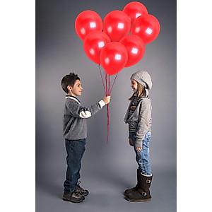 Treasures Gifted Metallic Red Balloons - Pearlized Ruby Red Balloons - Globos Metalicos Rojos, Red Latex Balloons 12 Inch, Globos Rojos Metalicos - Bulk Red Balloons 100 Pack