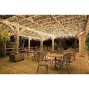 612 Vermont 100 Clear Christmas Lights on White Wire, UL Approved for Indoor/Outdoor Use, 18 Foot of Lighted Length, 20 Foot of Total Length