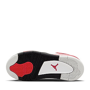 Jordan Boy's 4 Retro (Little Kid) White/Fire Red/Black/Neutral Grey 2 Little Kid M