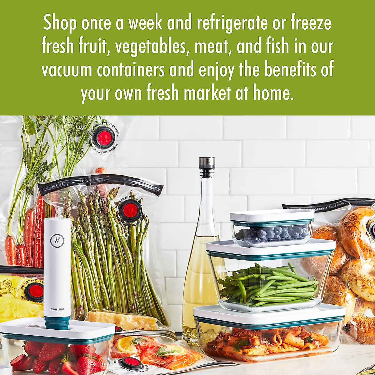 ZWILLING Fresh & Save Airtight Food Storage Container, Medium, La Mer