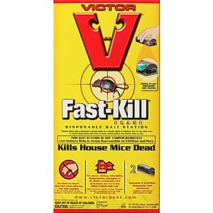 Victor Fast Kill Disposable Mouse Poison Bait Station 2 Pack M912