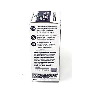 Vicks Zzzquil Pure Zzzs Cool Nights, Night Sweats Reducing, Melatonin Sleep Aid, 30 Tablets