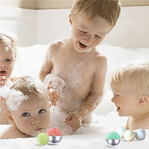 16 Pcs Bath Bomb Mold Kit,8 Sizes DIY Bath Bomb Molds Set Aluminum Alloy Bath Salt Ball Moulds Handmade Crafts Gifts