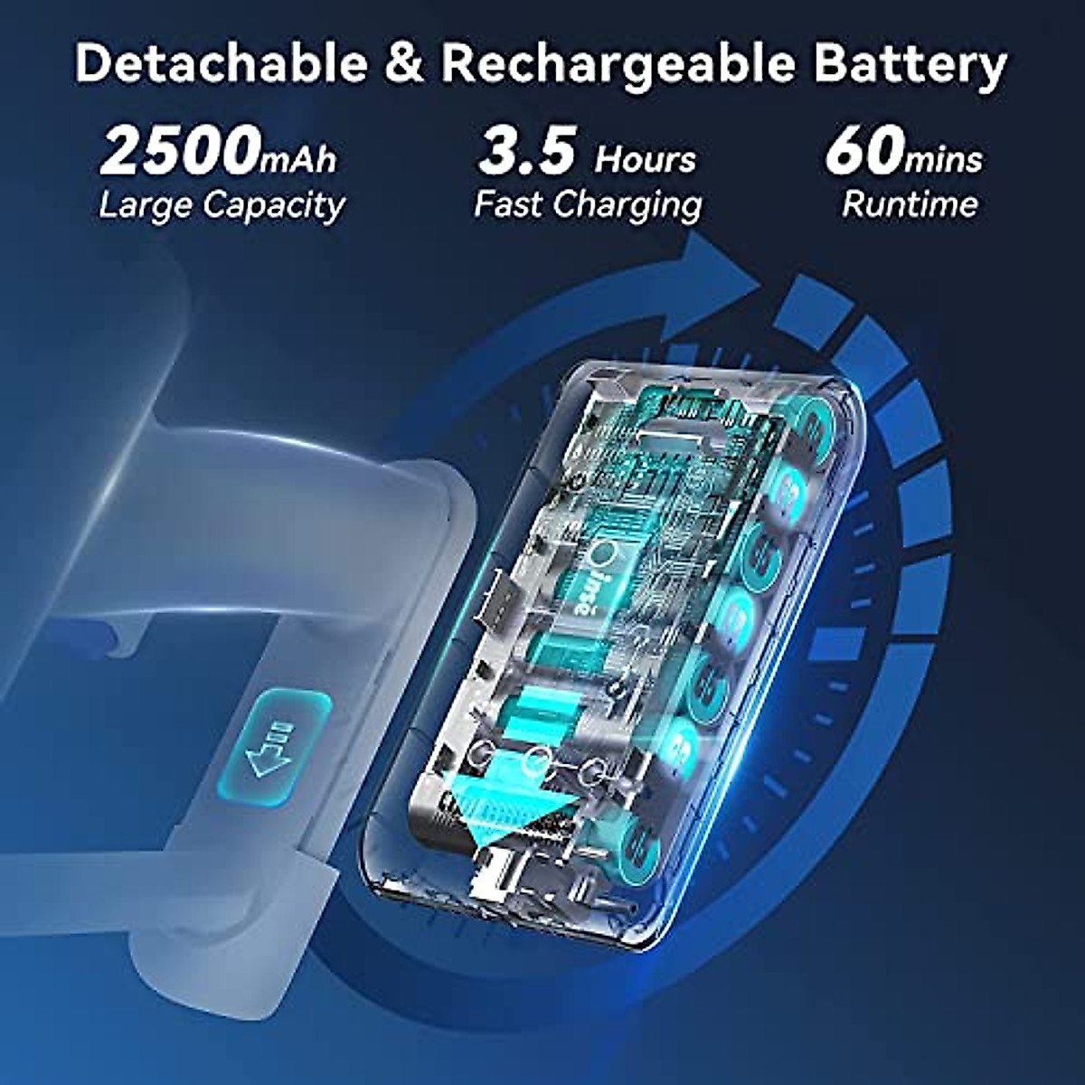 INSE Cordless Vacuum Cleaner, Stick Vacuum with 30Kpa 450W Powerful Suction, Rechargeable Battery Vacuum Up to 60mins Runtime, 6-in-1 Lightweight Vacuum with LED Display for Hard Floor Carpet Pet Hair