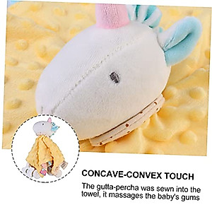 TOYANDONA Animal Security Blanket Baby Comforter Toy Animals Baby Animal Baby Blanket Doll Comforter Toy Comforter Doll Safety Blanket Appease Baby Down Cotton Bibs Baby Security Blanket