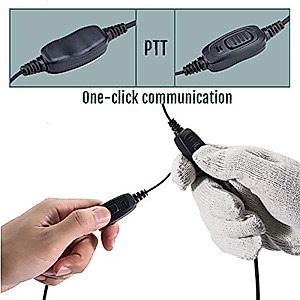 Retevis RT68 Soft Earhook Two Way Radio Earpiece Single Wire,in-Ear, Compatible RT22 RT21 H-777 RT68 H-777S RT22S RT18 pxton Arcshell Walkie Talkie, Walkie Talkie Earpiece 2 Pin(4 Pack)