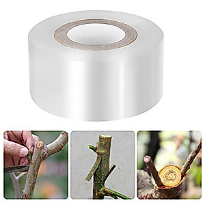 YARDWE Grafting Tape| 30mm Wide Clear Stretchable Nursery Grafting Films for Floristry Plants Repair, Bio- degradable Moisture Barrier Grafting Tools for Garden Trees Fruit Vegetable Flower