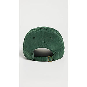 Clare V. Women's Corduroy Baseball Cap, Olive, Green, One Size