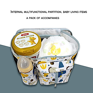 DAVID MA General-purpose pushcart holder with insulated cup holder,Applicable to a wide range of scenarios, travel necessary(blue owl)