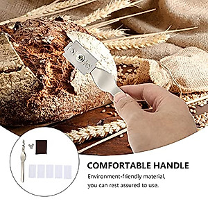 Luxshiny Sourdough Lame Blade Knife 1 Set Bread Lame Tool Set Stainless Steel Bread Bakers Slasher Tool Hand Crafted Dough Scoring Knife Cutter with Replacement Blades Cover Cutter Cover