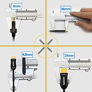 MavisLink HDMI Cable Fiber Optic 30ft 4K 60Hz HDMI2.0b 18Gbps HDR10 ARC HDCP2.2 YUV4:4:4/4:2:2/4:2:0 Slim Flexible for HDTV/Game Console/Projector/Home Theatre
