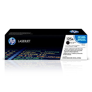 Original HP 125A Black Toner Cartridge | Works with HP Color LaserJet CM1312 MFP Series, HP Color LaserJet CP1215, CP1515, CP1518 Series | CB540A