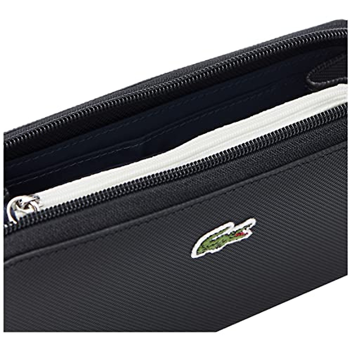 Lacoste women's Women's Vinyl L.12.12 Concept Petit Pique 12 Card Zip Wallet, Without Color, One Size US