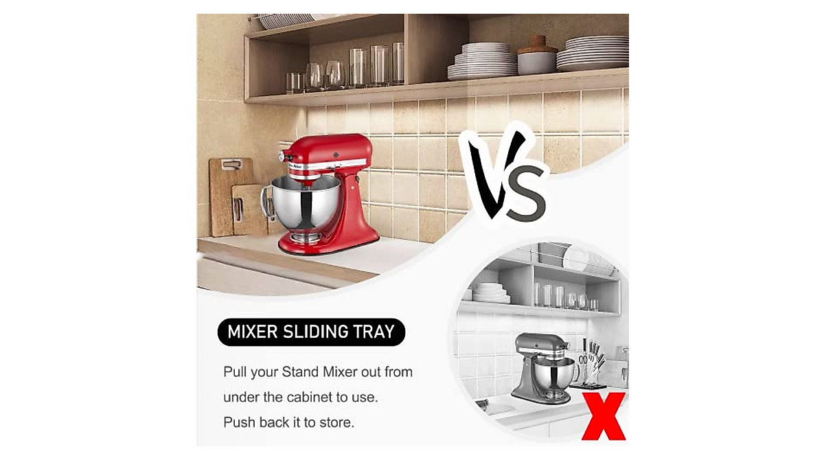 Metal Mixer Slider for KitchenAid - Easy Kitchen Organization