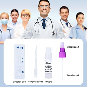 Helicobacter Pylori Stool 2 Test Kits, H. Pylori，10-15 Minutes of Quick Home Testing, The Result is Highly Accurate, Easy to Read and use