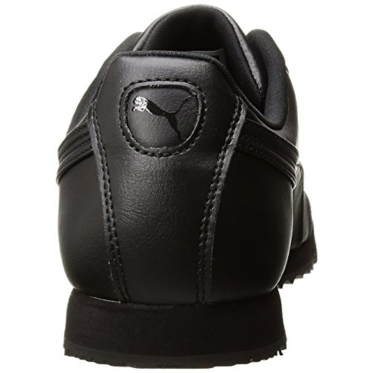 PUMA Mens Roma Sneaker, Basic black-black, 9.5