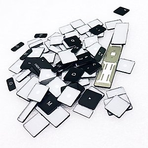 Willhom Keyboard Keys Keycap US Layout Set Replacement for MacBook Pro Retina Late 2016-Mid 2017 13" A1708 A1706 15" A1707 and MacBook 12" 2017 A1534