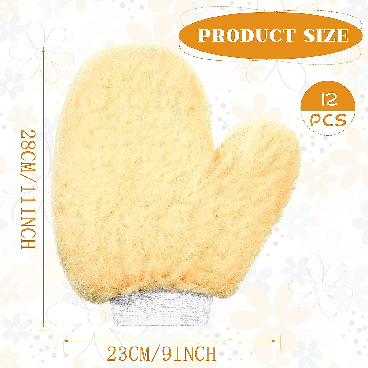 Remerry 12 Pcs Painters Mitt Painting Gloves with Thumb Paint Mitt Cleaning Dusting Mitt for Painters Decorators Glove