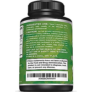 Premium Calcium D-Glucarate Supplement with Milk Thistle Extract - Calcium D-Glucarate for Liver Support & Detox Support – 500mg of Calcium D-Glucarate Per Serving – 60 Capsules