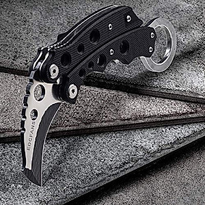 edcfans EDC Folding Pocket Knife: G10 Handle for Men Outdoor Survival, Hunting, Camping