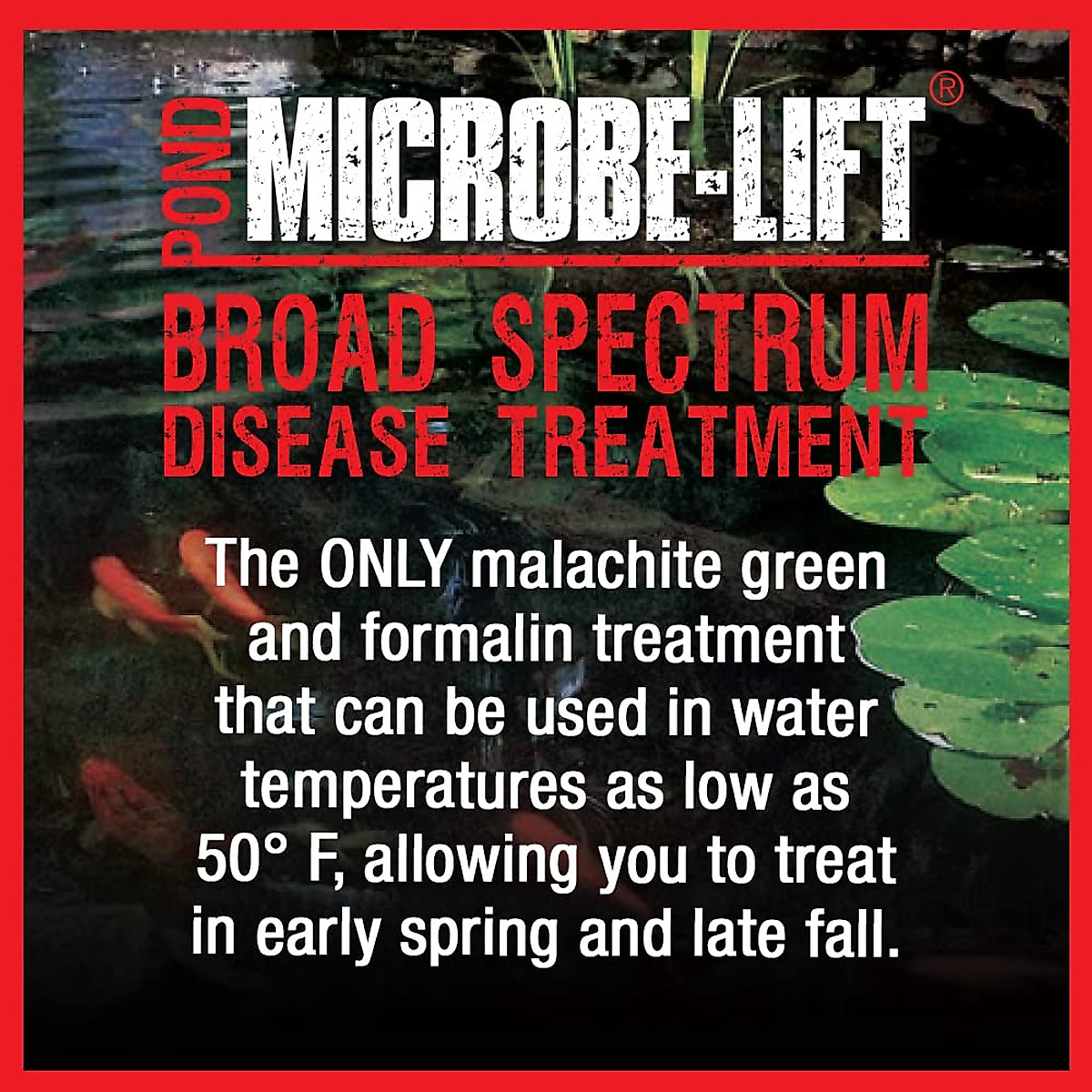 MICROBE-LIFT BSDTGAL Broad Spectrum Disease Treatment for Ponds and Outdoor Water Garden, For Live Koi Fish, Goldfish, Plants, and Decor, 1 Gallon
