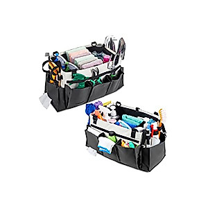 Birodeko Cleaning Caddy Bag Wearable Cleaning Caddy with Handle Caddy Organizer for Cleaning Supplies, Cleaning Bags for Housekeepers with Multiple Compartments