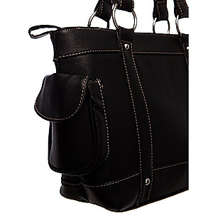 Handbags For All Medium Stitched Tote Shoulder Handbag