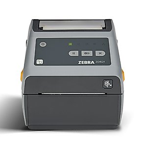 ZEBRA ZD621 Direct Thermal Desktop Printer - Thermal Printer with 300 dpi & 4" Print Width - for Home Office - with USB, Serial, or Ethernet Connectivity