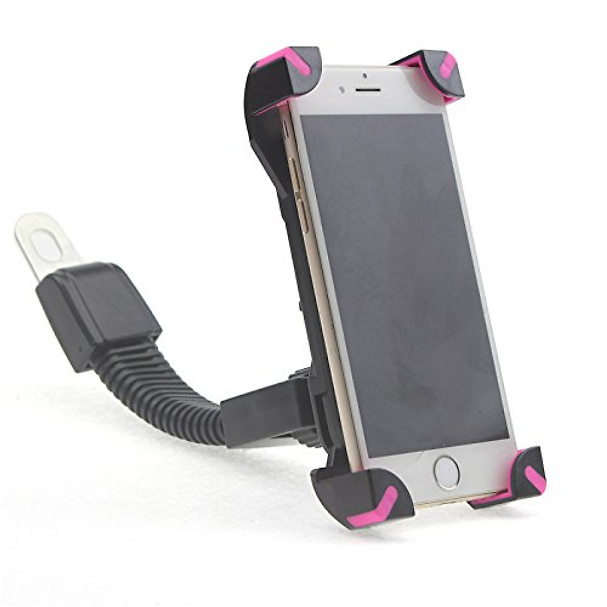 Motorcycle Electric Bicycle Cellphone GPS Mount Holder Compatible with 4.0-7.0inch smartphones iPhone Samsung (Pink)