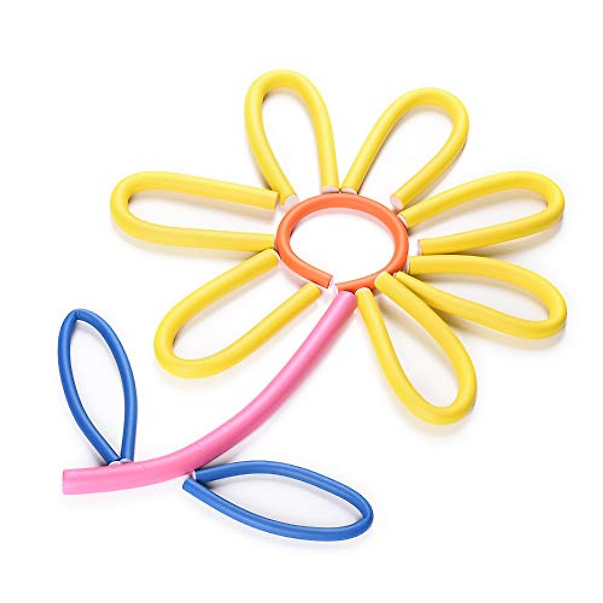 MY LIKE 20-pack 9.5" Twist-Flex Soft Bendy Foam Hair Roller Flexible Curing Rods-Hair Curlers For Long,Medium and Short Hair（Diameter 0.8cm）