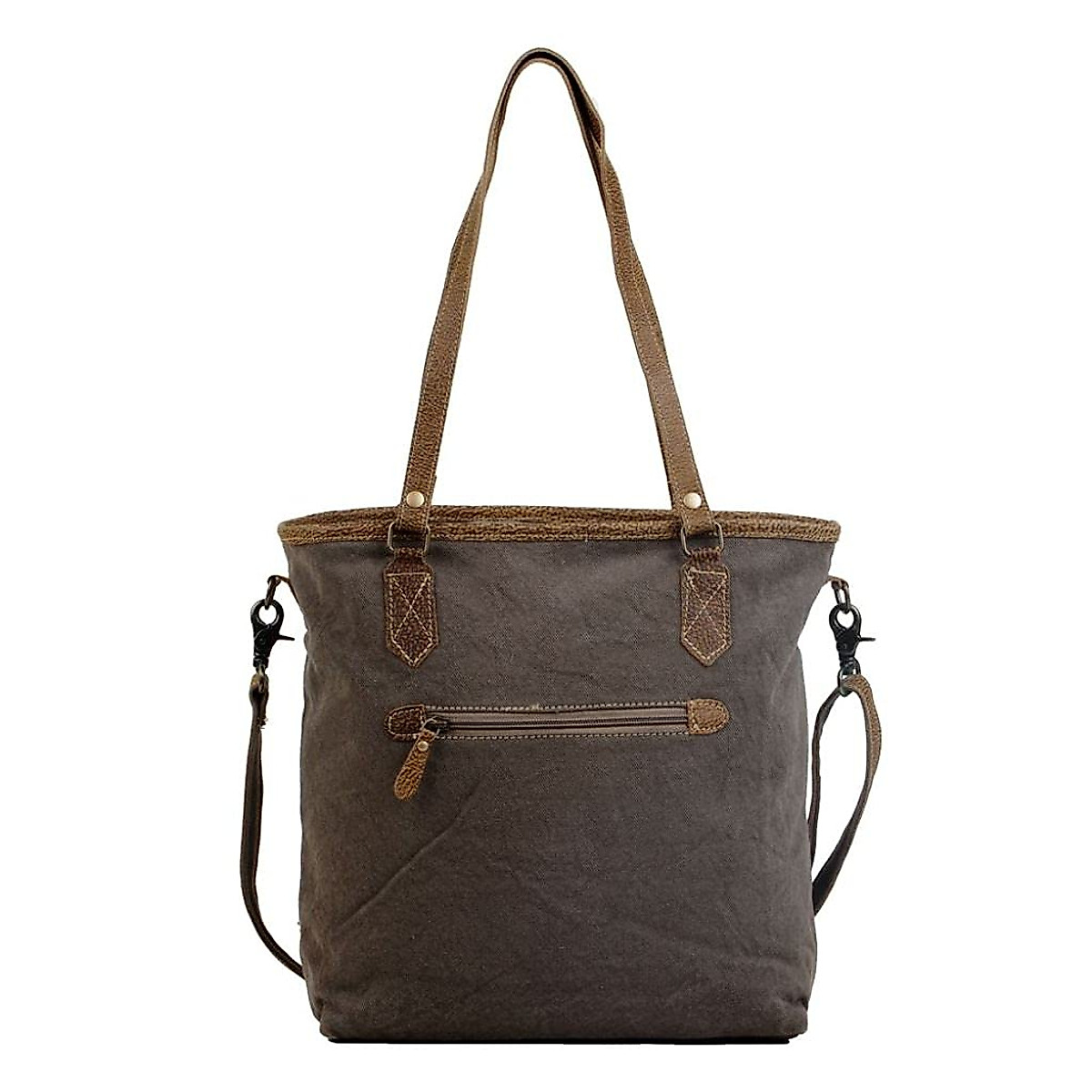 Myra Bag Braided Shoulder Bag Upcycled Cotton & Leather S-2820