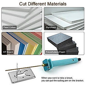 Foam Cutter Electric Hot Wire Cutter Pen 10CM Foam Board Cutter with Stand 18W Hot Knife Styrofoam Cutting Pen with Apaptor Foam Cutting Tool for Styrofoam Foam Cutting,Arts,Handcraft