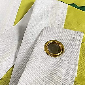 Hypoth Embroidery Double Sided Gadsden Flag 3x5 Outdoor- 340D Heavy Duty Nylon Dont Tread On Me Flags Banner- Libertarian Flag Canvas Header with Powerful Snake