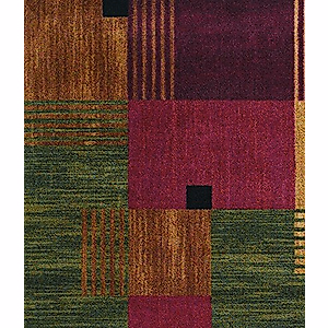 Mohawk Home Alliance Modern Geometric 5' x 8' Area Rug - Red - Perfect for Living Room, Dining Room, Office