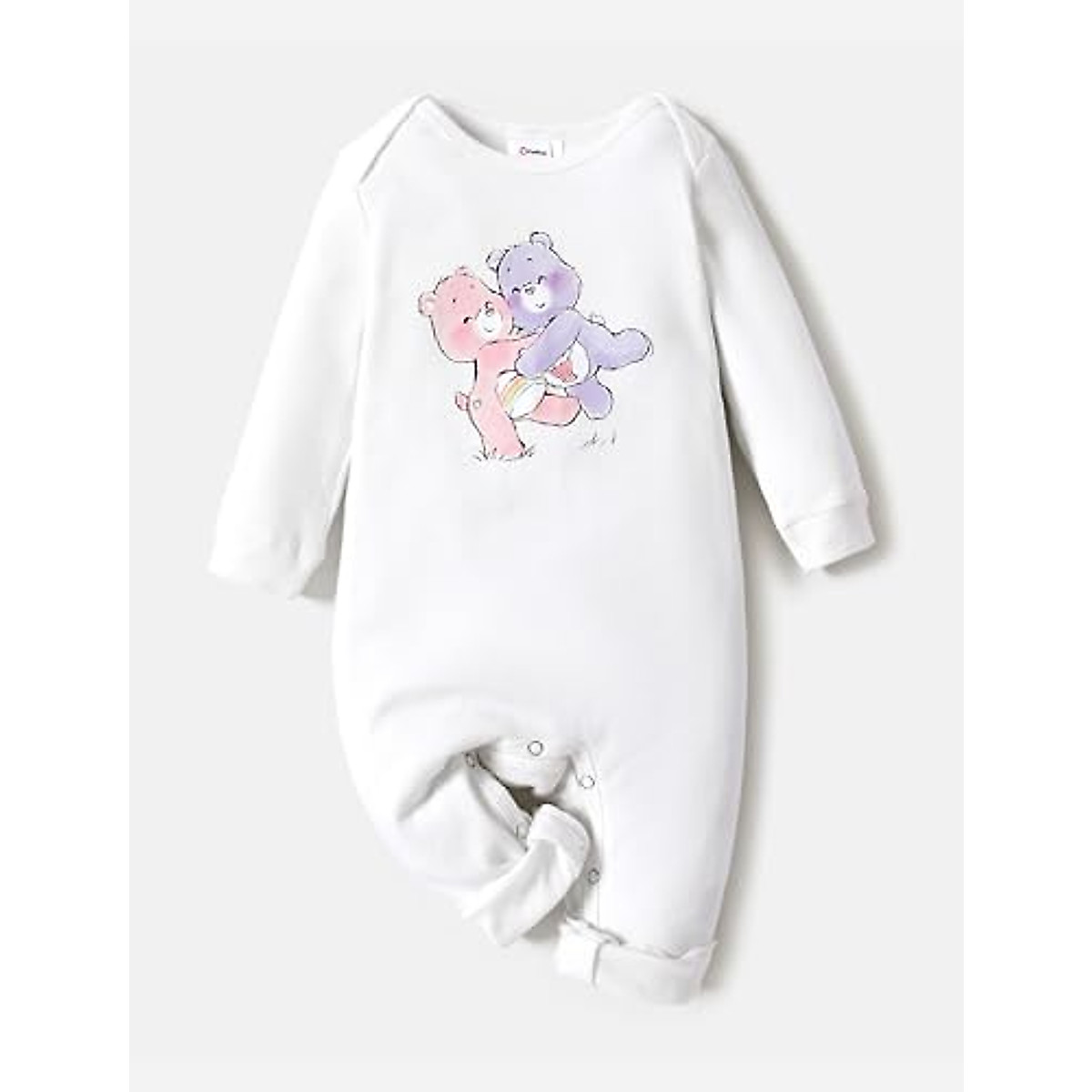 AdoraCute by PatPat Care Bears Baby Girl Boy Clothes 3-pack Long Sleeve Bodysuit Cotton Unisex Baby Rompers Set 3-6 Months