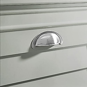 Crosley Furniture CF7003-GY Lydia Two-Compartment Tilt-Out Linen Hamper, Gray