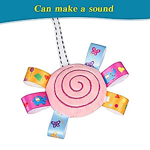 Caterbee Travel Arch Bassinet Toys for Infant & Toddlers, Baby Stroller Toy Crib Accessory & Pram Activity Bar Toy for Indoor and Outdoor (Elephant)